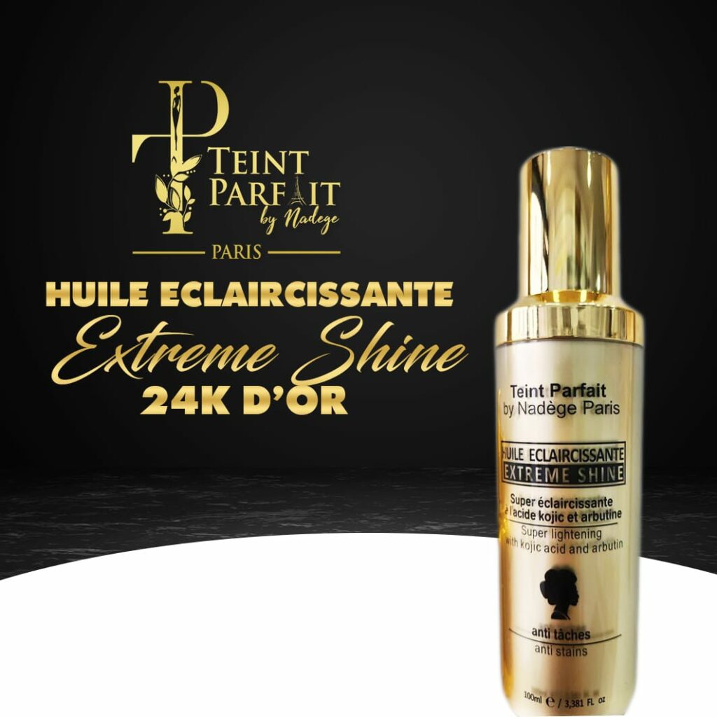 Huile eclaircissante extrême shine 24k d'or Super eclaircissante 100ml ...
